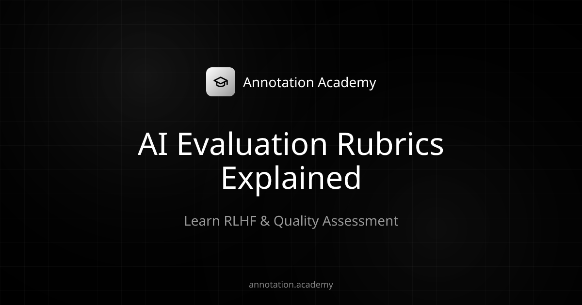 AI Evaluation Rubrics: Definition & How They Work | Annotation Academy